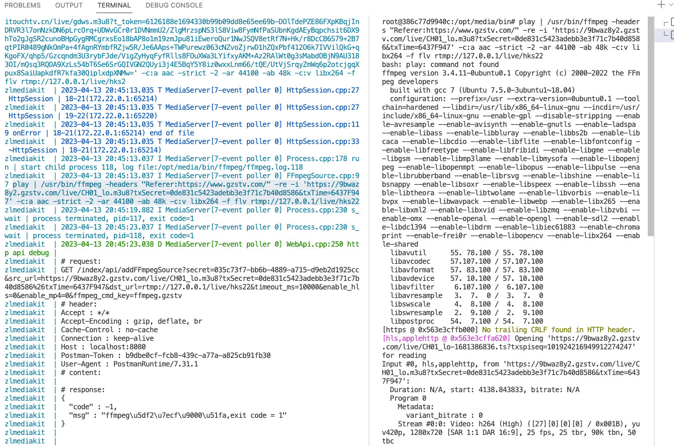 [技术咨询] 添加ffmpeg拉流代理无脑失败 · Issue #2391 · ZLMediaKit/ZLMediaKit · GitHub