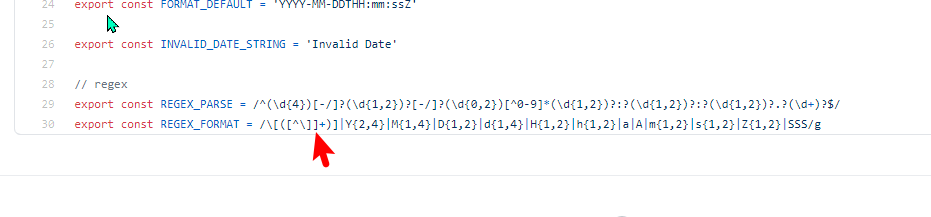 正则写法错误 · Issue #1092 · iamkun/dayjs · GitHub