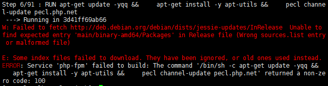 change php version error · Issue #2076 · laradock/laradock · GitHub