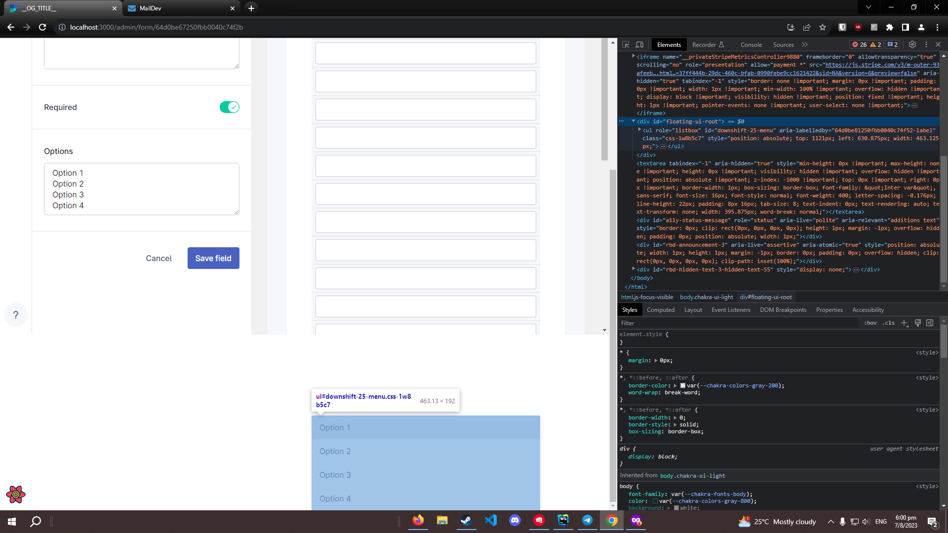 Dropdown options rendering outside of form creation tab · Issue #6597 · opengovsg/FormSG · GitHub