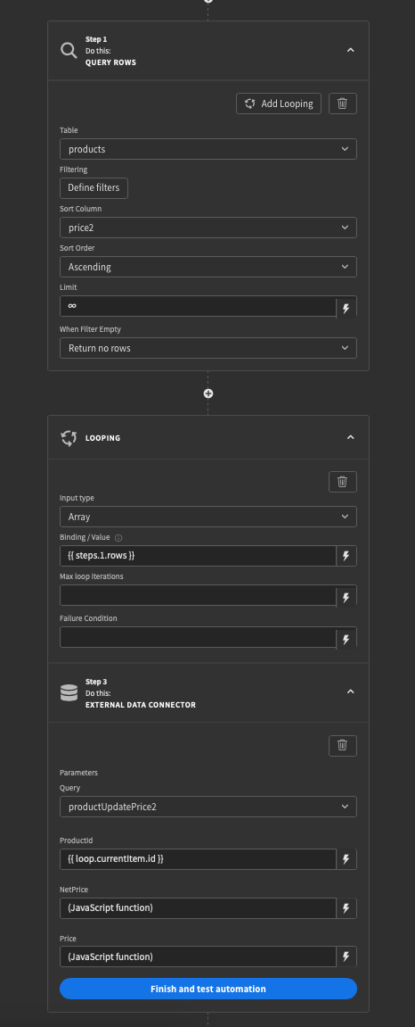 Automation loop stops after 200 · Budibase budibase · Discussion #10099 · GitHub