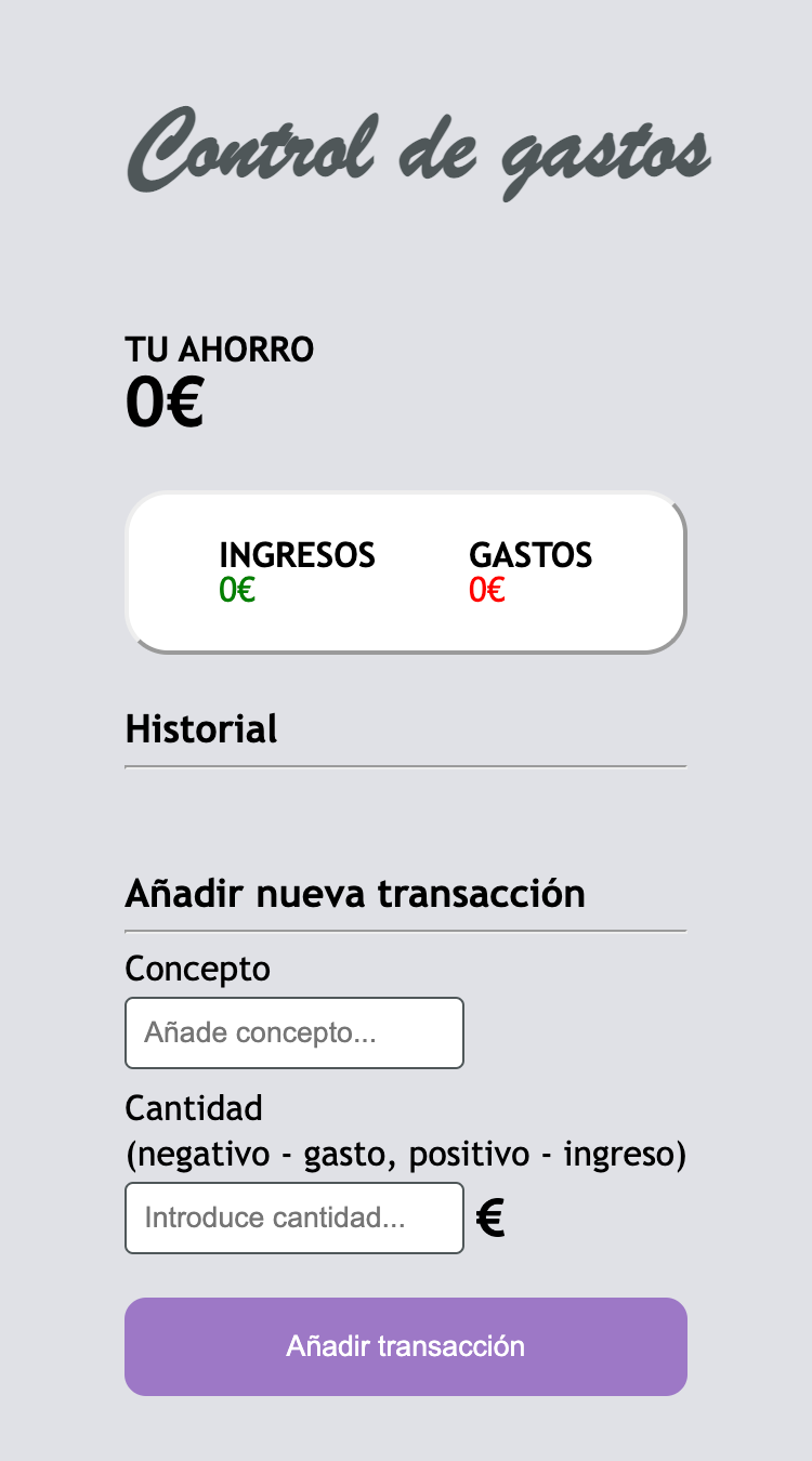 GitHub - emilyvelzeboer/control-de-gastos