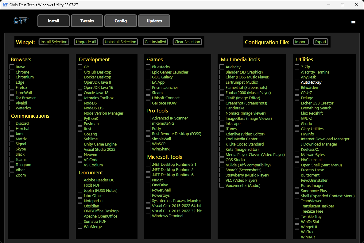 Advanced Menu (Dots / Dashes / Burger or Standard Windows) · Issue #927 · ChrisTitusTech/winutil ...