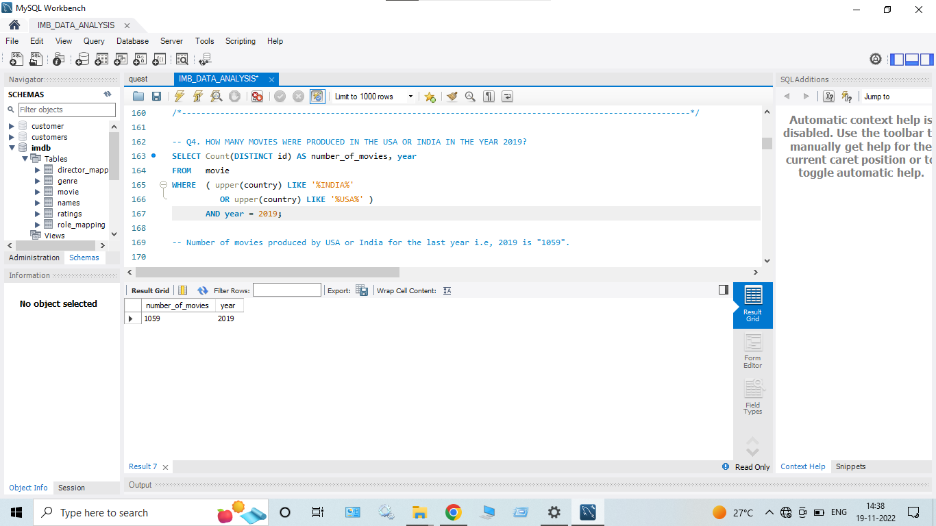 GitHub - Rohan9971/SQL_IMDB_Movies_Dataset_Analysis: SQL queries have been performed on IMDb ...
