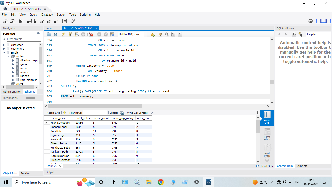 GitHub - Rohan9971/SQL_IMDB_Movies_Dataset_Analysis: SQL queries have ...