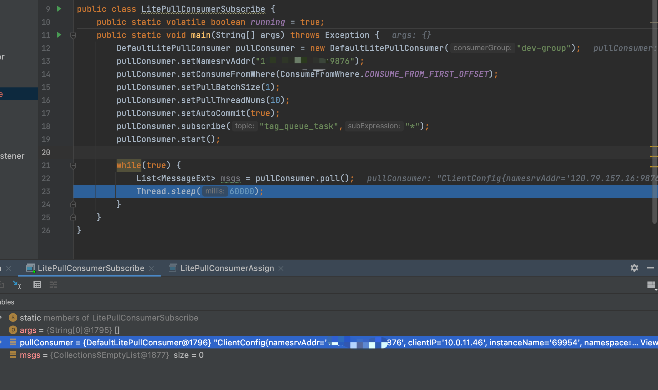 Why Use Pullconsumer Cant Pull Message · Issue 5683 · Apache 