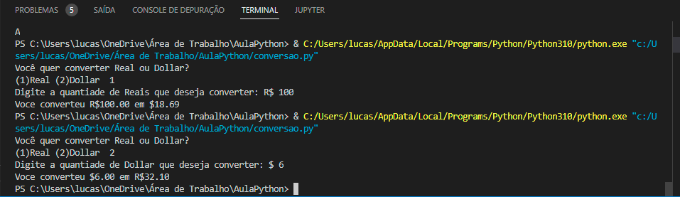 GitHub - Lucas-Andrade-Dev/Conversor-De-Dollar-Python