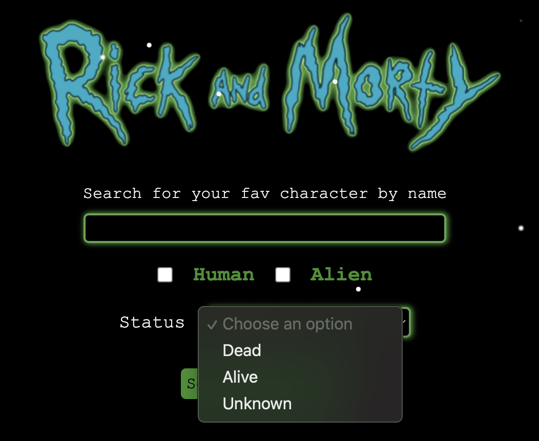 GitHub - CeciPeriquet/Rick-and-Morty-character-browser: Rick and Morty ...