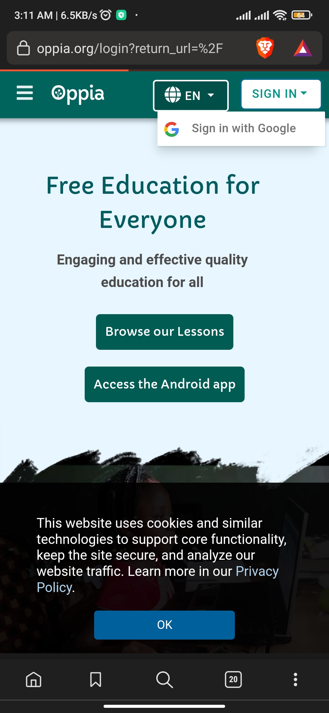 [BUG]: Sign-in on mobile view is glitching · Issue #17646 · oppia/oppia · GitHub
