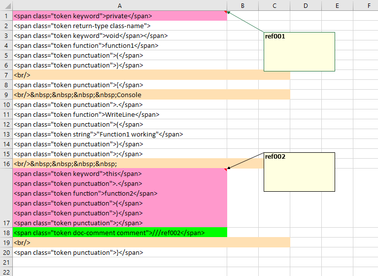 Code exploration via folding and ability to export HTML listings ...