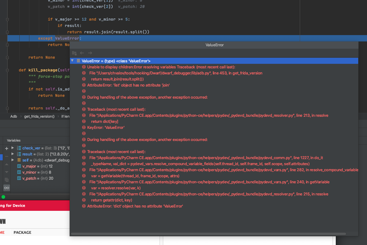 Empty spawn and procs · Issue #75 · iGio90/Dwarf · GitHub
