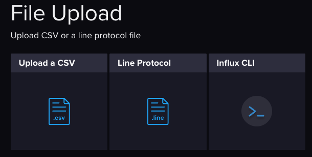 The "InfluxDB CLI" option under Load Data should take users to the new CLI Onboarding wizard ...