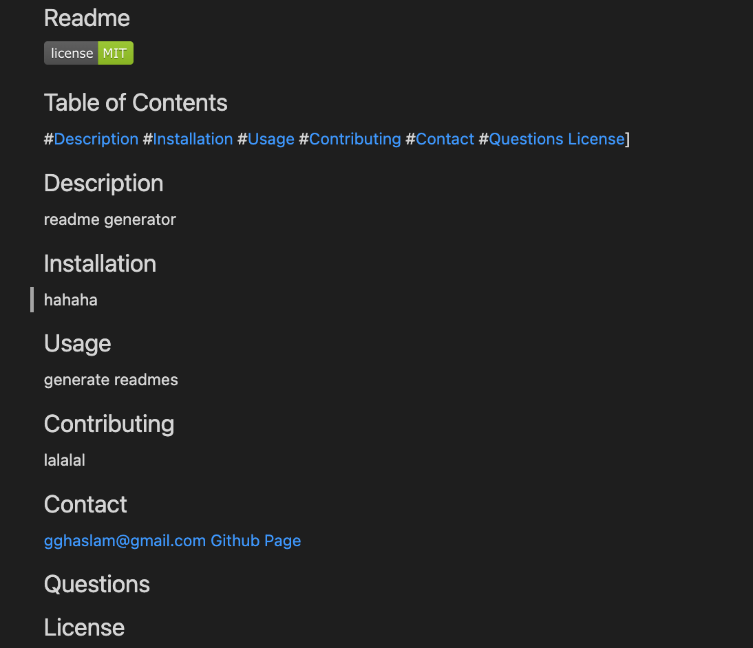 GitHub - GayeGH/README-Generator GitHub - GayeGH/README-Generator