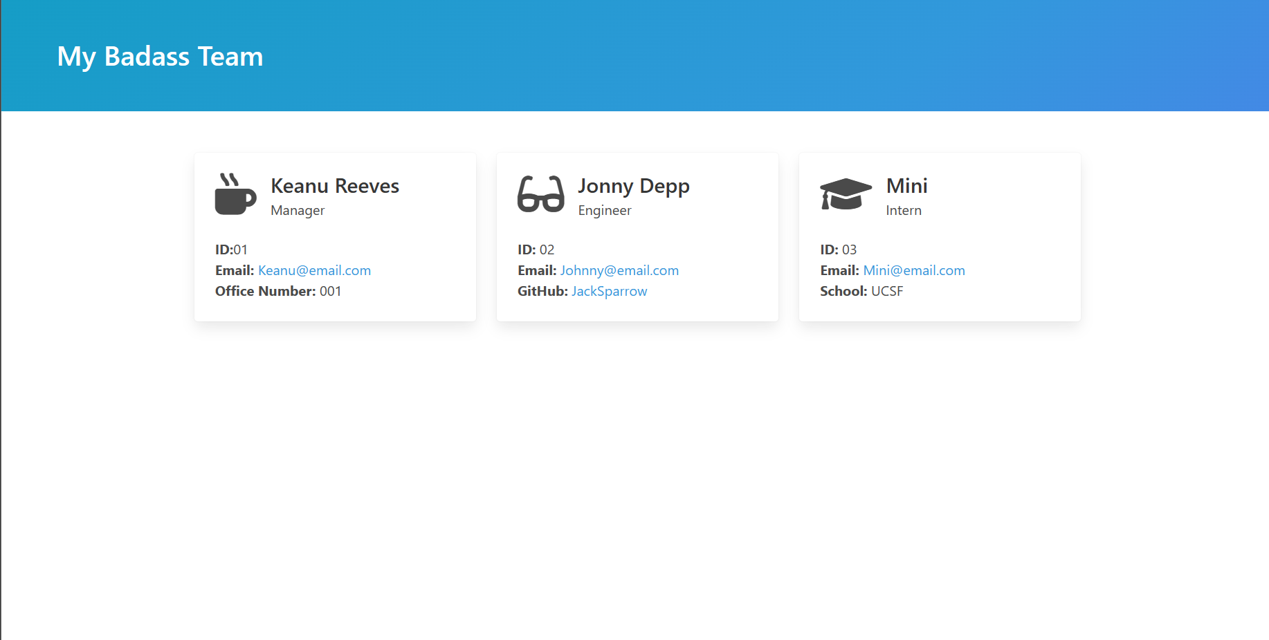 GitHub - miniigrace/10--Team-Profile-Generator
