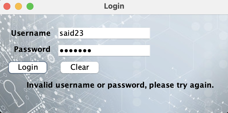 Github Slfagroucheswing Login Gui A Simple Java Swing Based Login Gui Application That