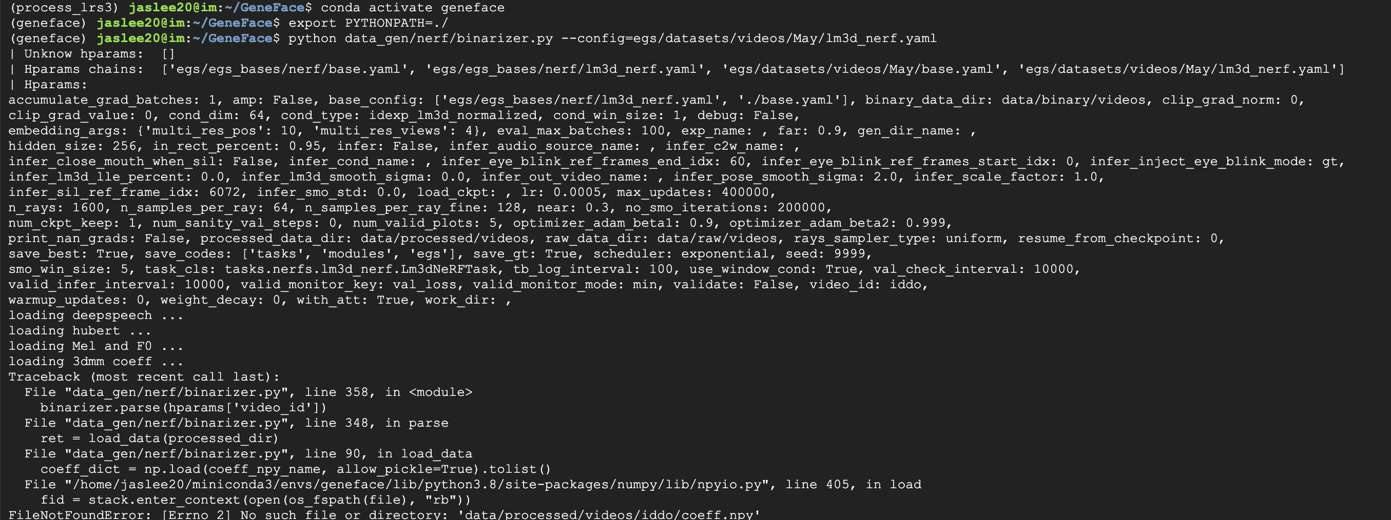 Question on Process Target Person Video · Issue #43 · yerfor/GeneFace · GitHub