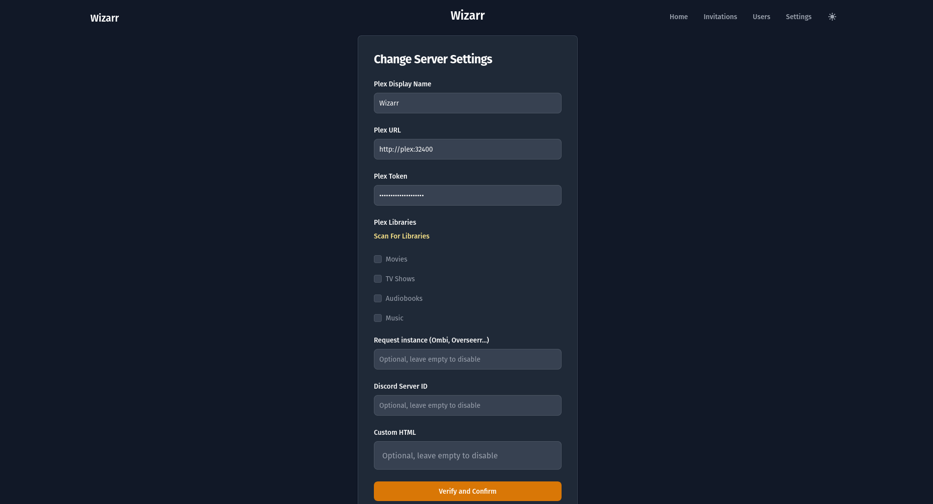 [HELP] ERROR - Failed to get token from Plex · Issue #75 · wizarrrr/wizarr · GitHub