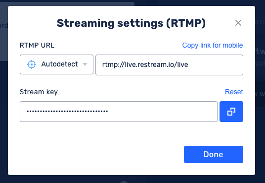 Provide RTMP URL in the admin page next to the stream key · Issue #861 · owncast/owncast · GitHub