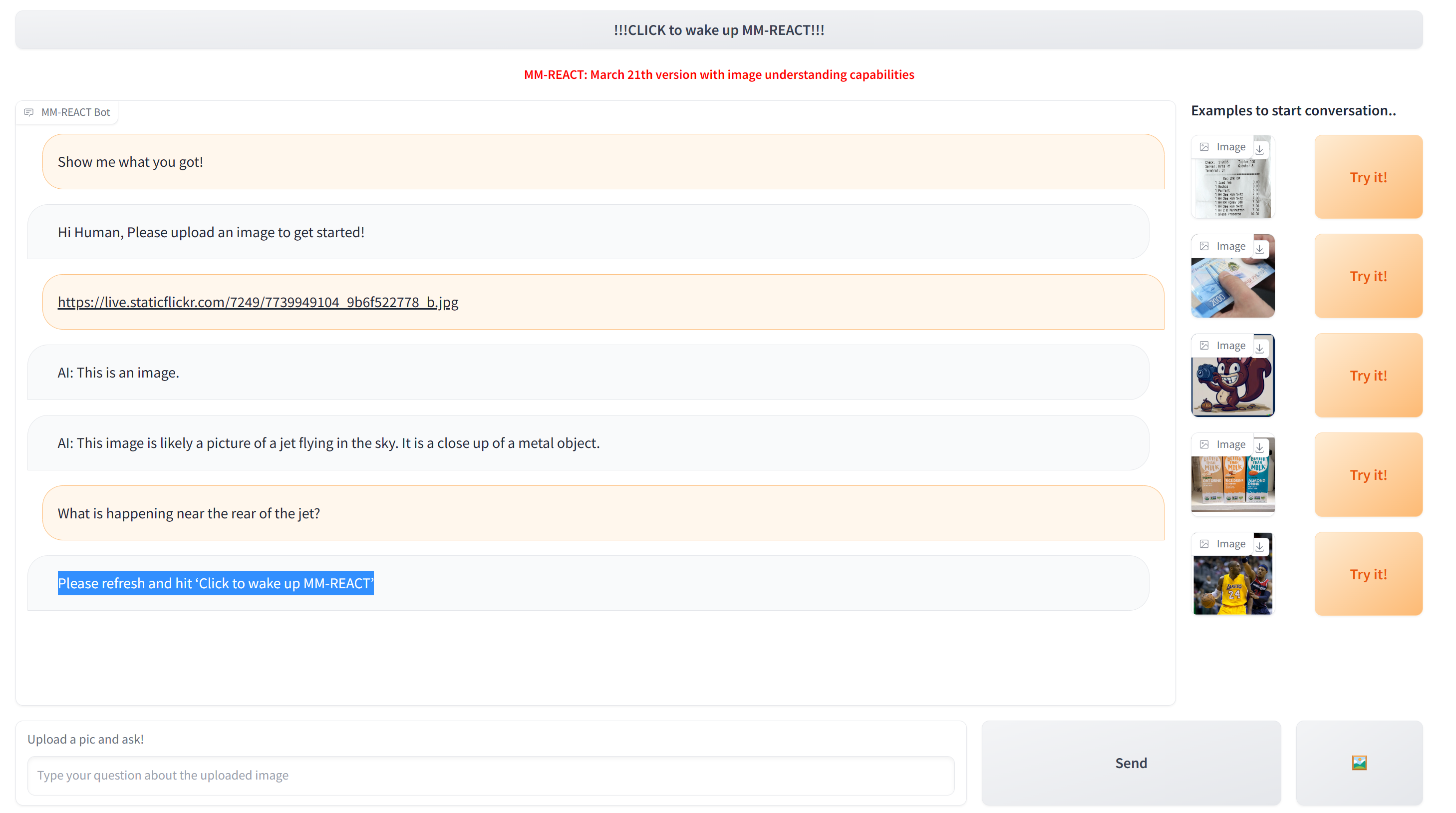 When providing a url to the public demo the chat session is immediately ended · Issue #7 ...