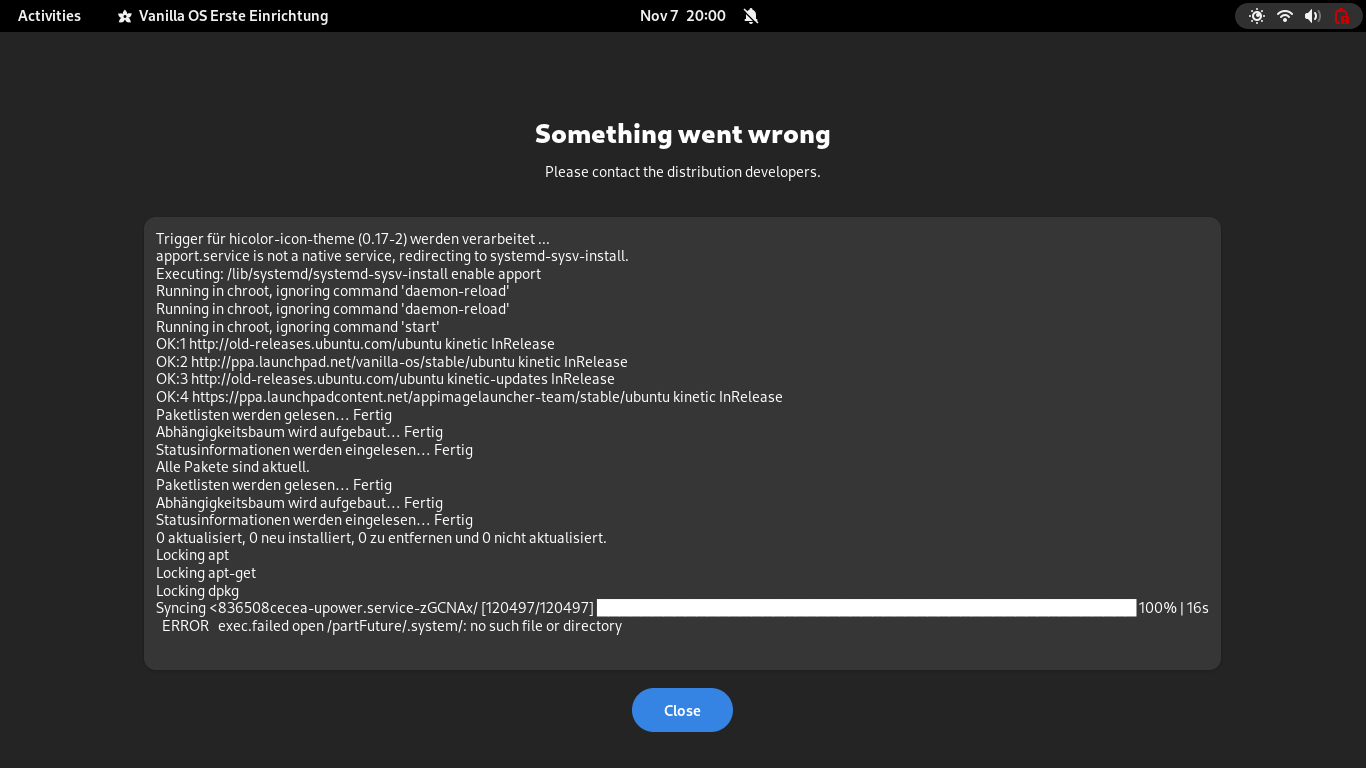 can't update distribution due to various issues · Issue #268 · Vanilla-OS/live-iso · GitHub