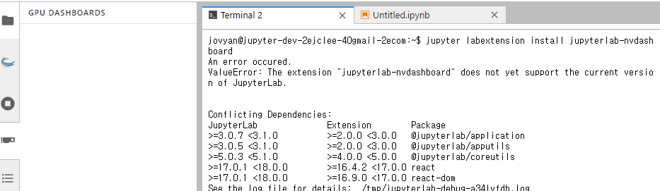 nothing showing up · Issue #136 · rapidsai/jupyterlab-nvdashboard · GitHub