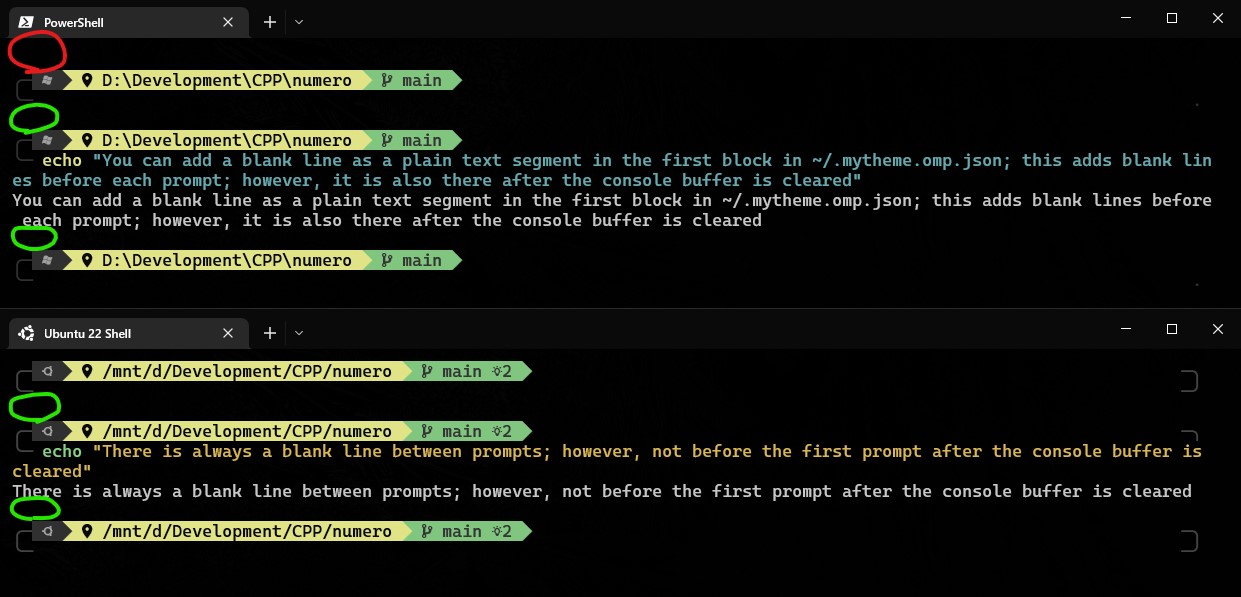 Extra added blank line between prompts remains after clearing buffer · Issue #3312 ...