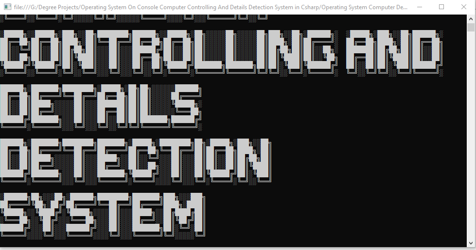 GitHub - Zaibten/ConsoleComputerControllingAndDetectionSystem-OperatingSystem: I built Console ...