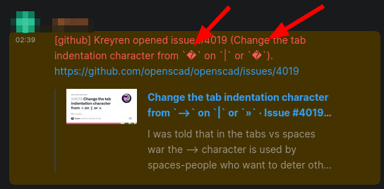 Change the tab indentation character from ` ` on `|` or `»` · Issue #4019 · openscad/openscad ...