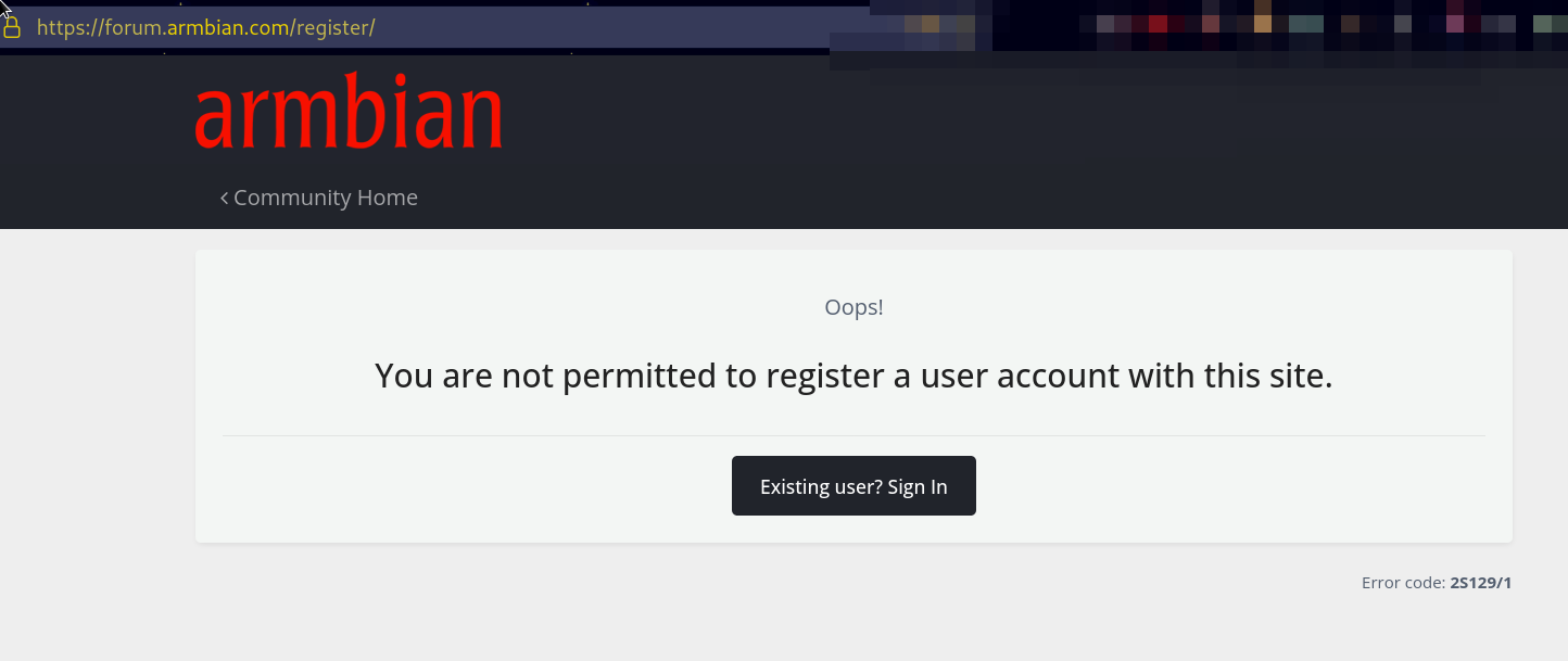 Unable to make a new forum account (Kreyren) · Issue #4809 · armbian/build · GitHub