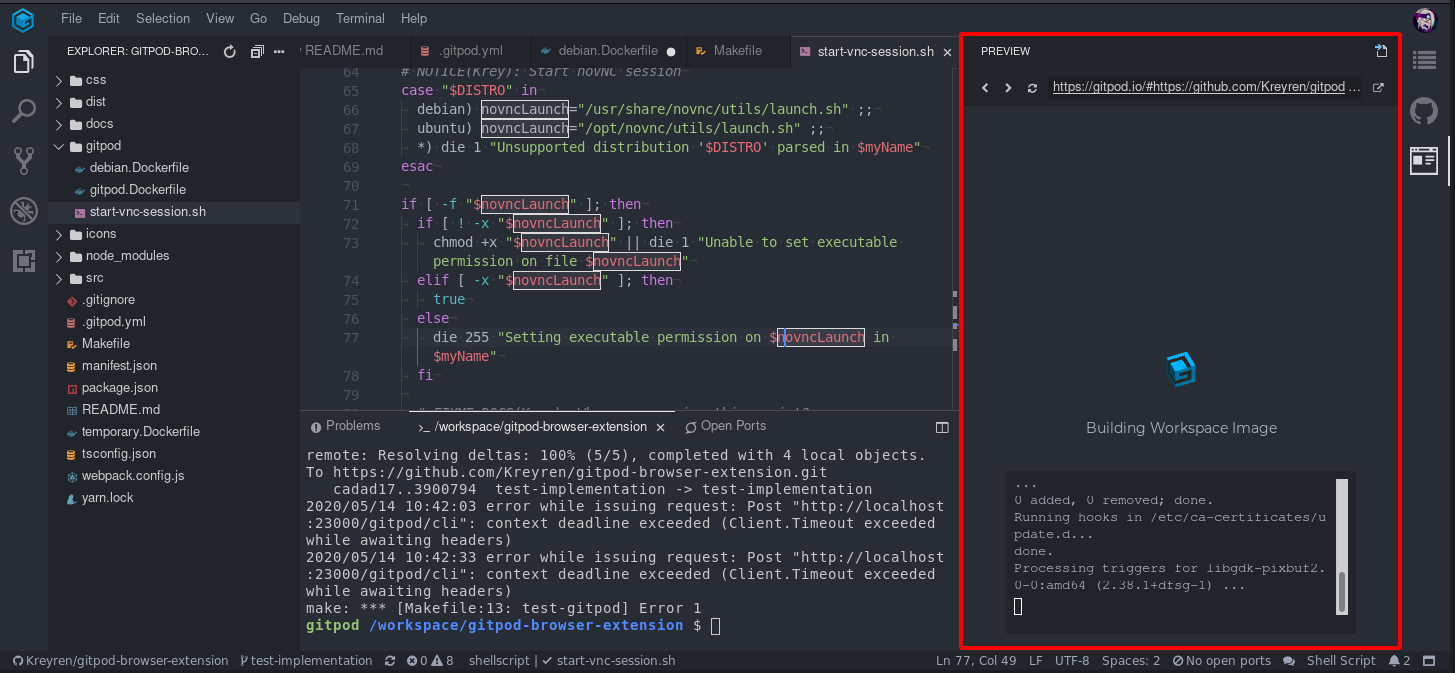Allow Multiple Previews · Issue 1509 · Gitpod Iogitpod · Github