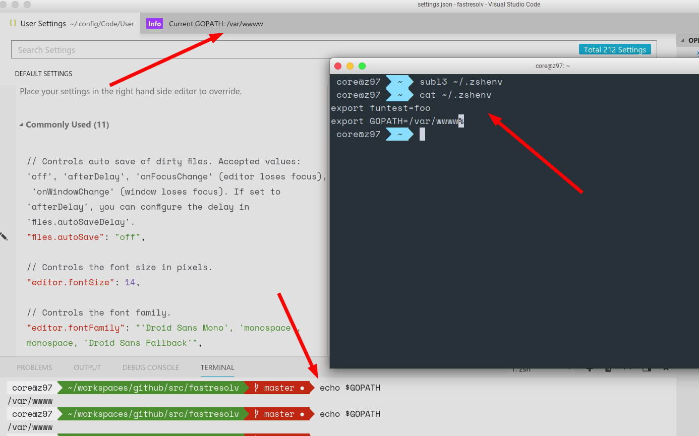 Gopath From Zshenv Not Detected Correctly · Issue 1133 · Microsoftvscode Go · Github