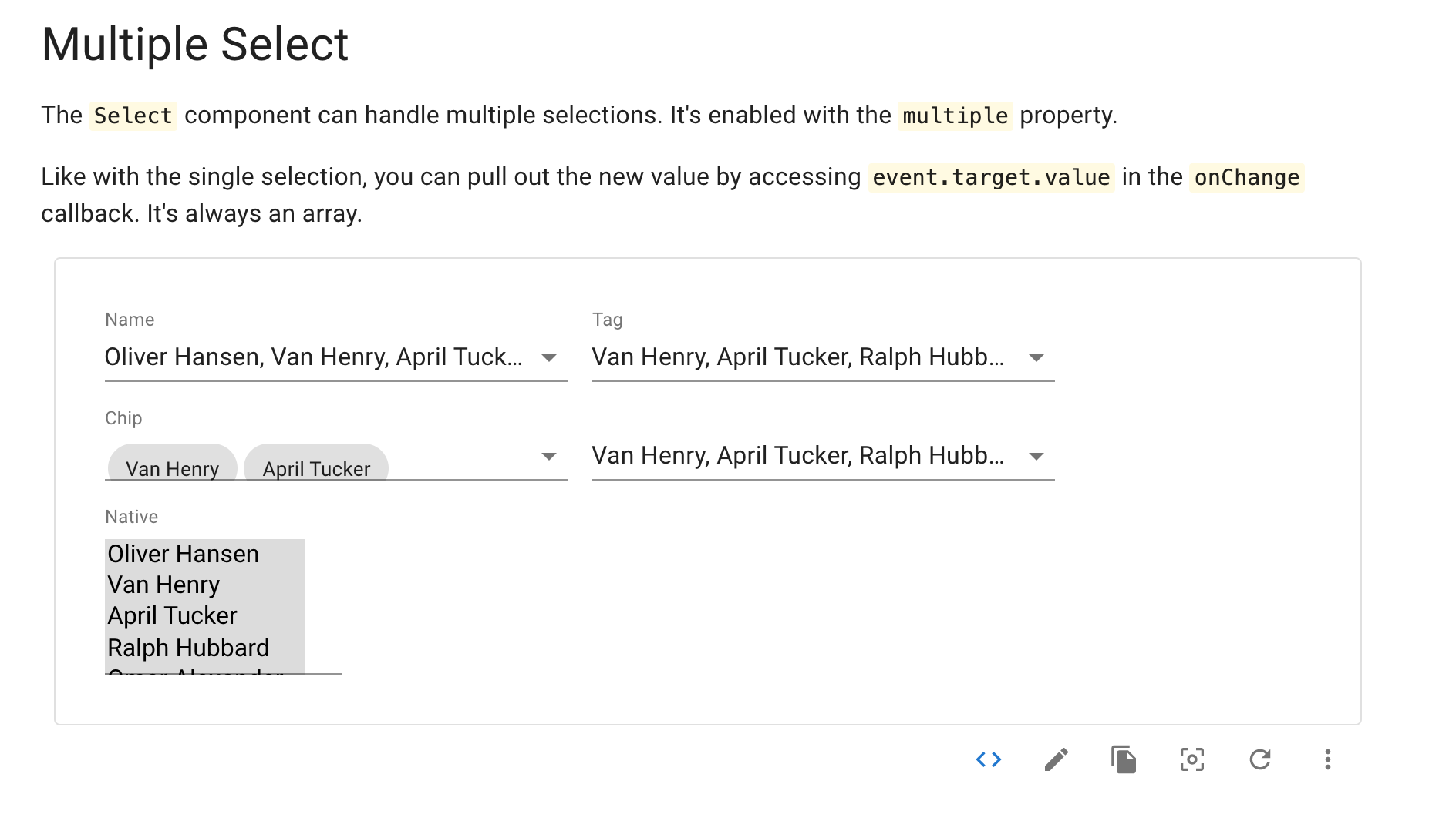 Multi select with chips has styling issue in material ui example ...