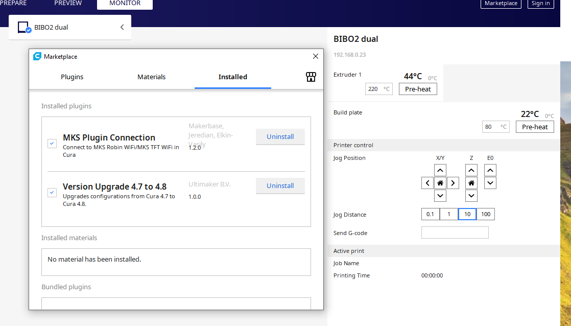 [BUG] Can't see the 2nd nozzle · Issue #79 · PrintMakerLab/mks-wifi-plugin · GitHub
