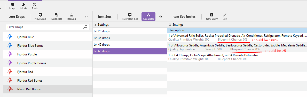 0% chance for blueprint when using default loot drops · Issue #251 · thommcgrath/Beacon · GitHub