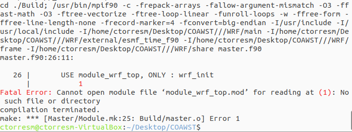 Problems Compiling Cannot Open Module File Modulewrftopmod · Issue 98 · Doi Usgscoawst