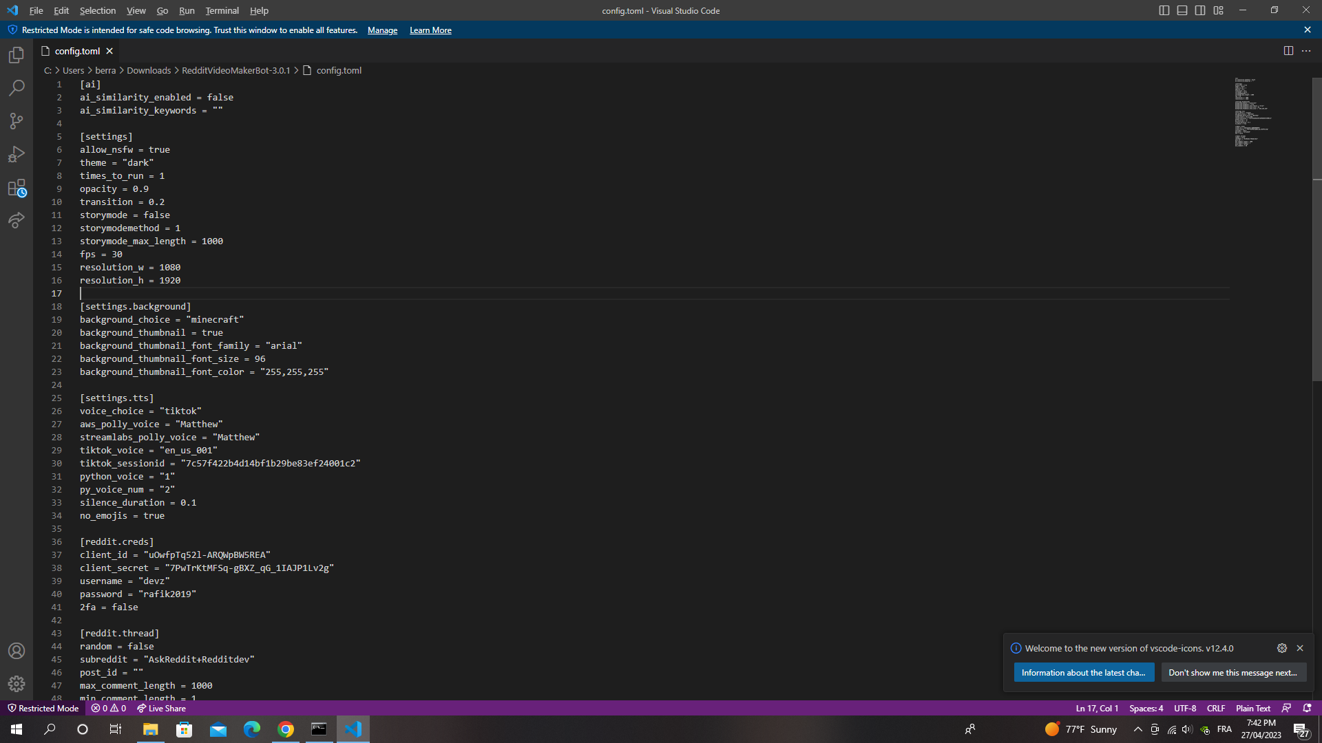 [Bug]: error when getting screenShot · Issue #1599 · elebumm ...