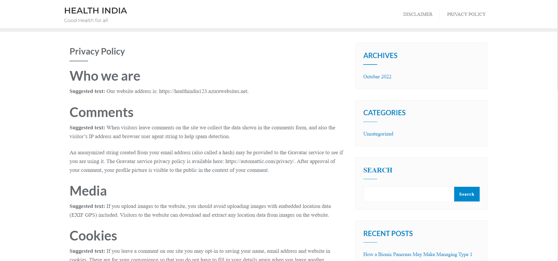 GitHub - sriharshini23/healthindia: Health India website is a great resource for all people for ...