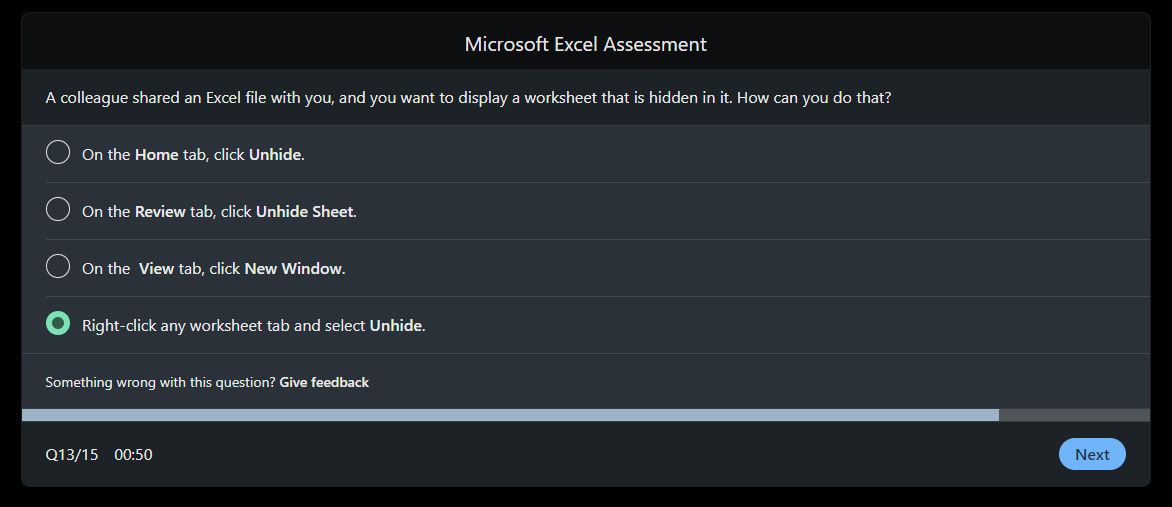 New Microsoft Excel questions · Issue #3464 · Ebazhanov/linkedin-skill-assessments-quizzes · GitHub