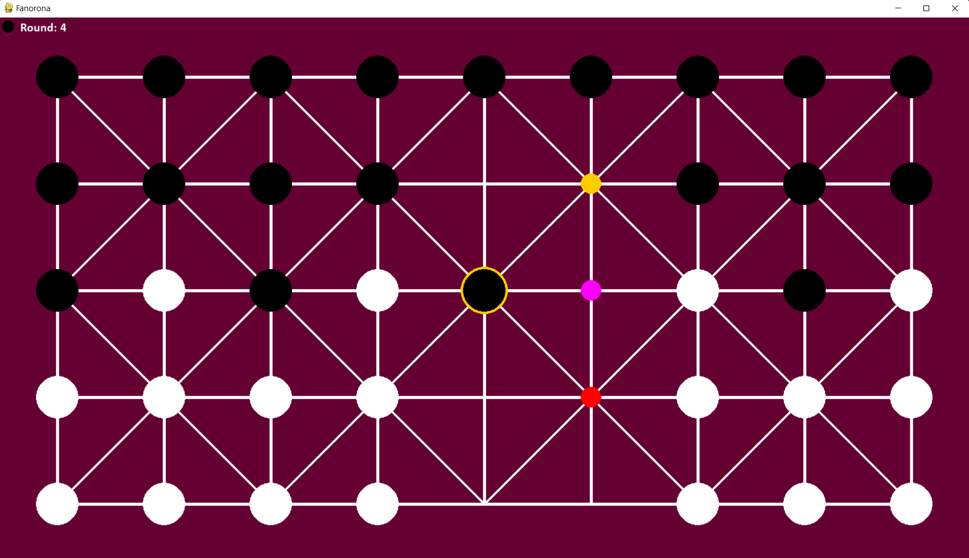 GitHub - Sebastian-Abramowski/Fanorona: Fanorona game clone made in pygame, Python.