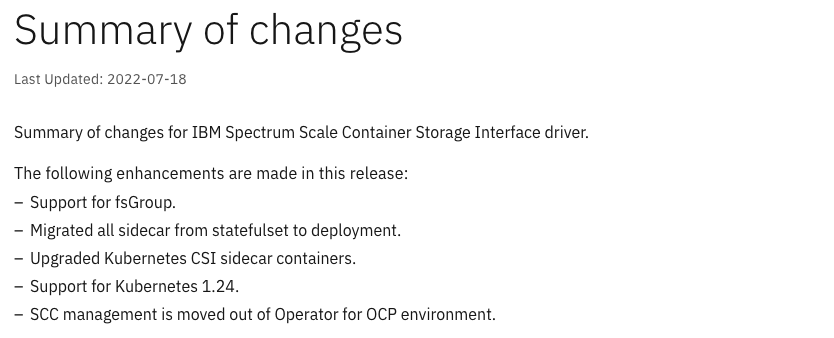 [CSI 2.6.0] Documentation enhancement for fsGroup feature- only applicable to RWO volumes ...