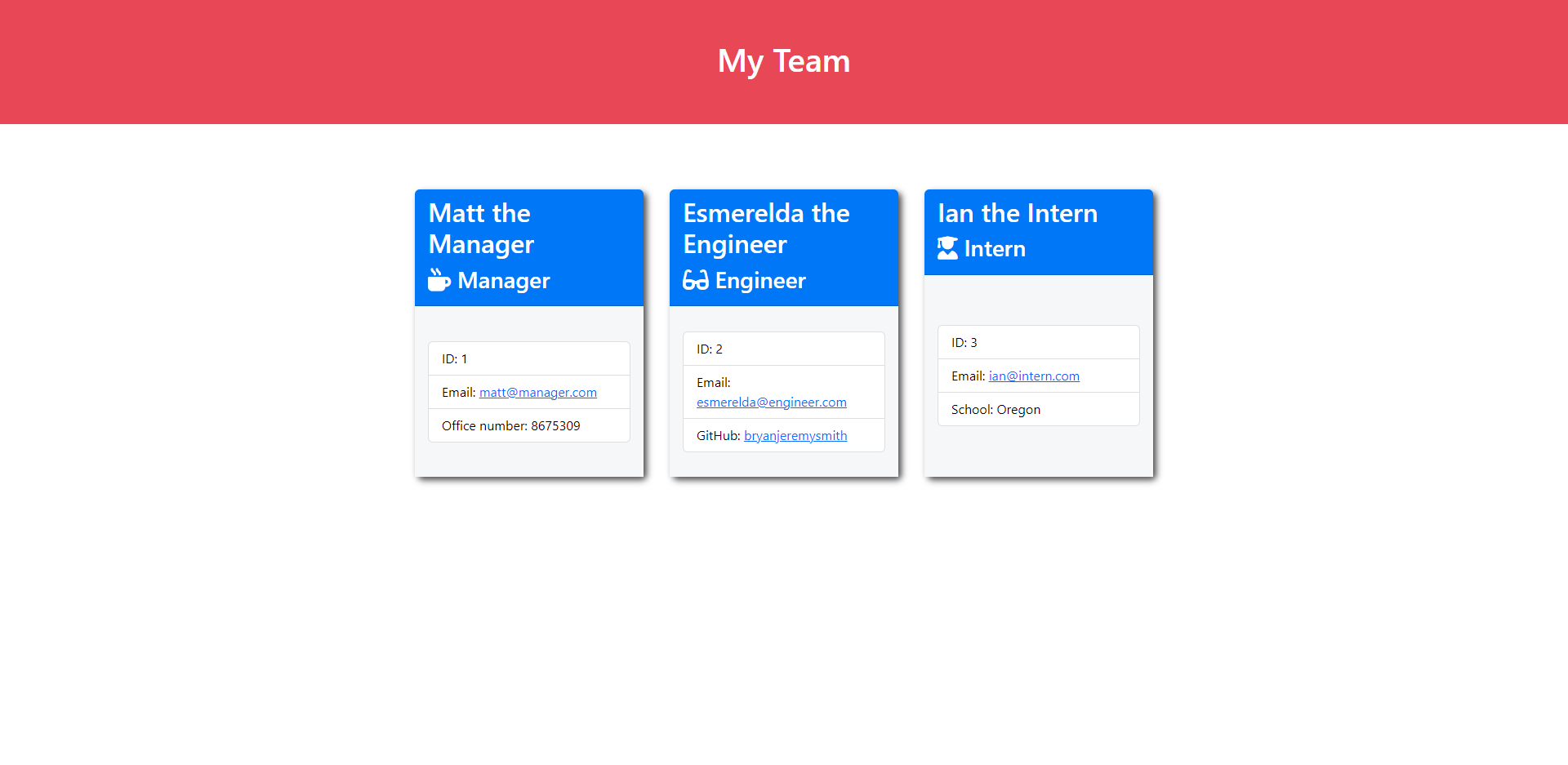 GitHub - bryanjeremysmith/team-profile-generator