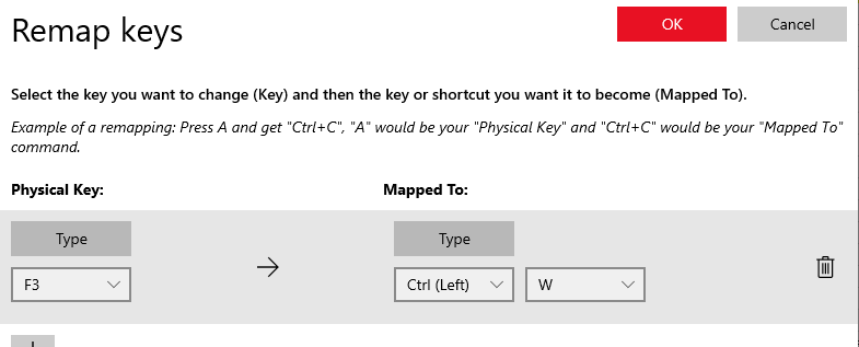 Error when using Key Mapping to map F3 · Issue #20364 · microsoft/PowerToys · GitHub