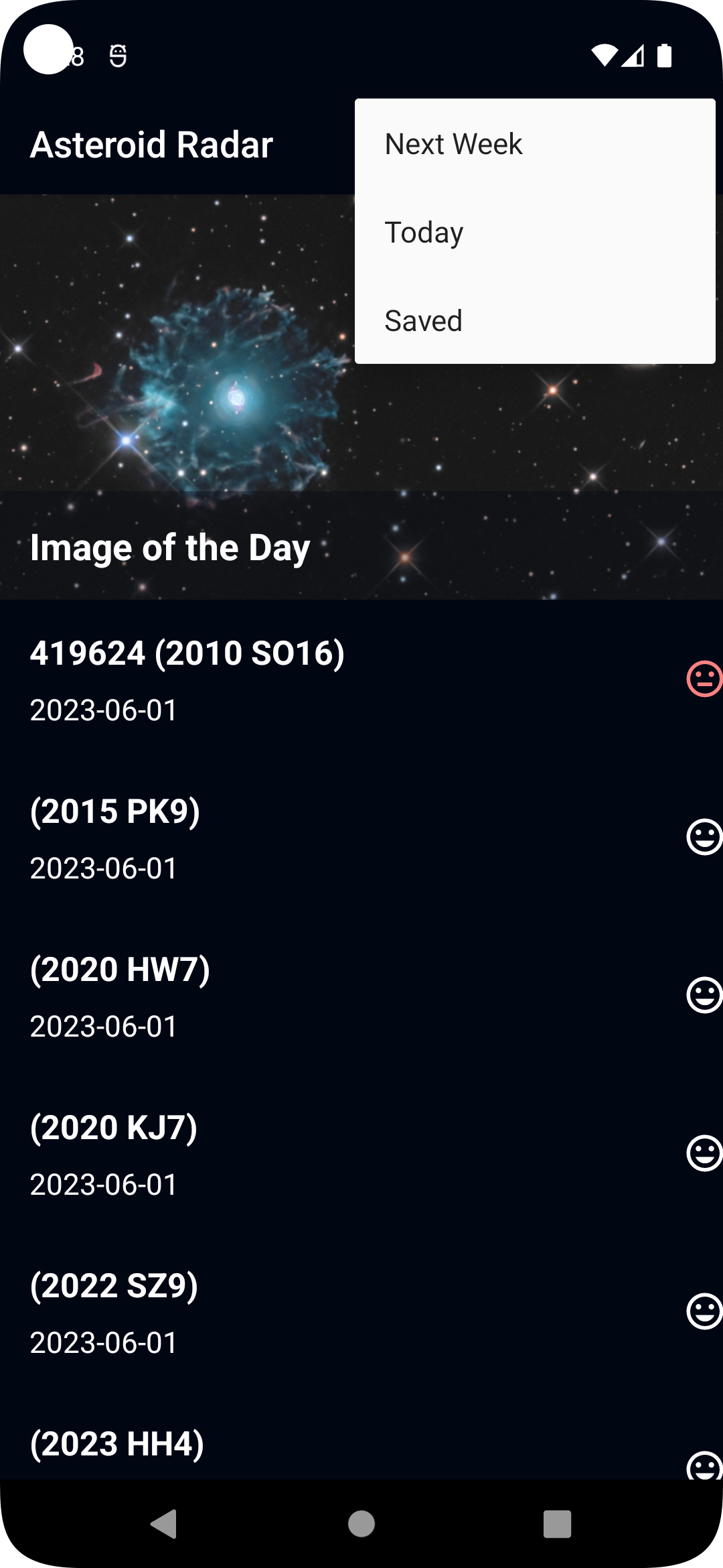 GitHub - Sakthidaran3112/Asteroid_Radar_App