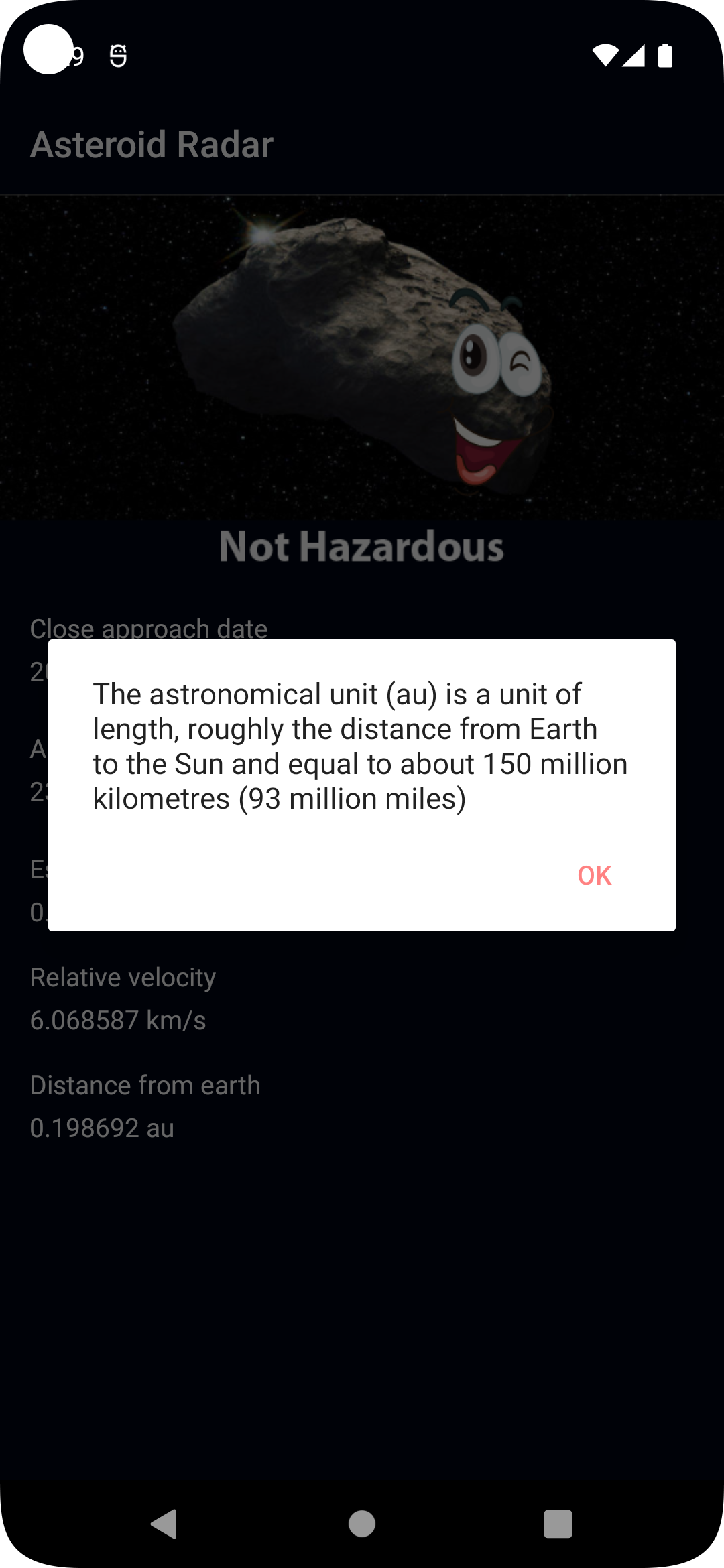 GitHub - Sakthidaran3112/Asteroid_Radar_App