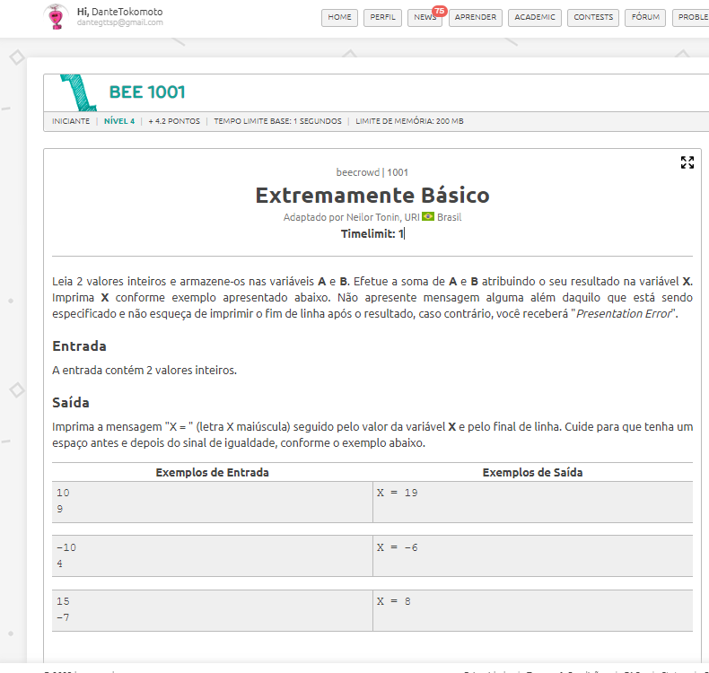GitHub - Dante-Gabriel-Tokomoto-Takatu/Repositorio-de-estudos-exercicios-resolvidos-do-Beecrowd ...