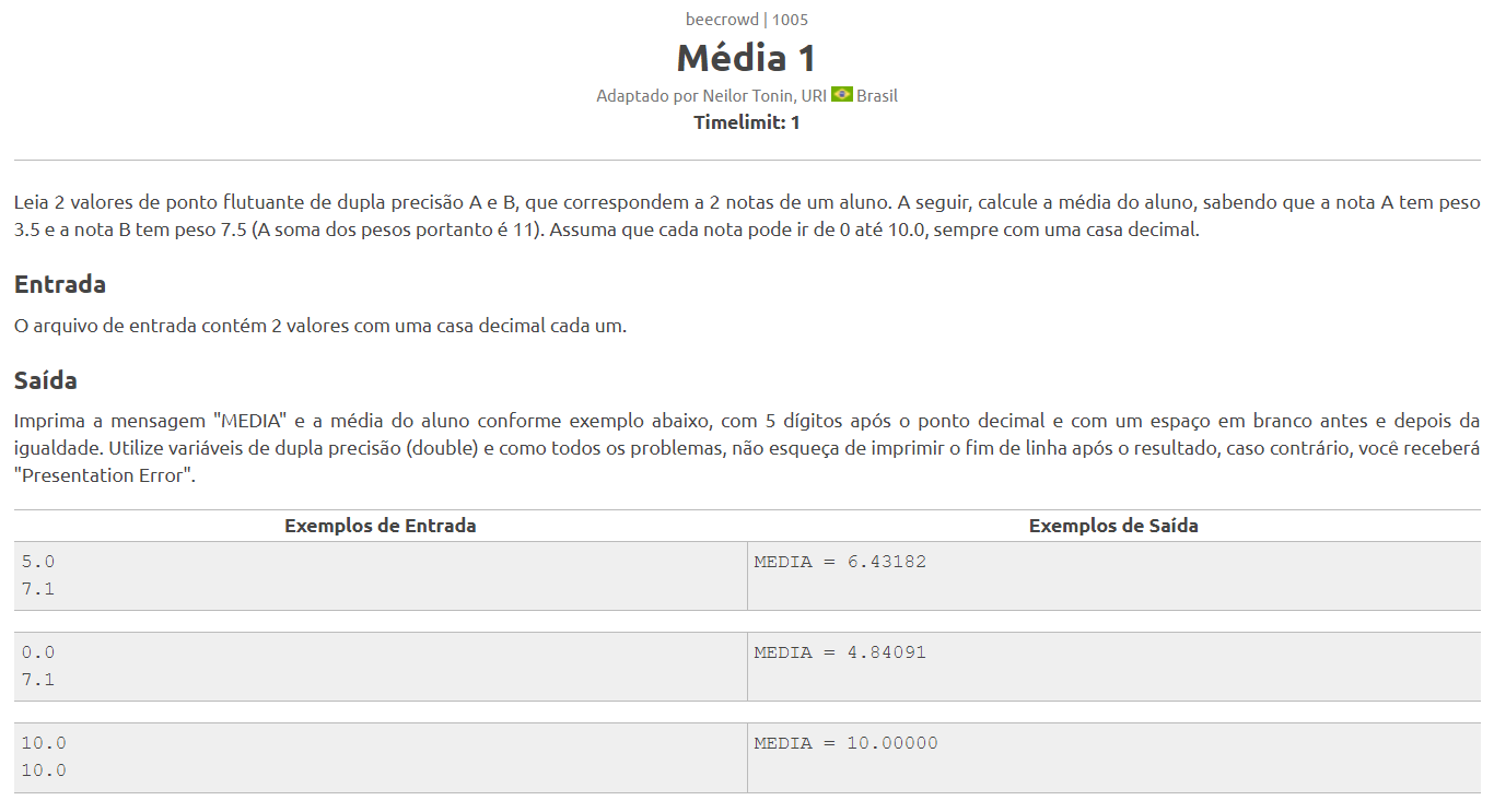 GitHub - Dante-Gabriel-Tokomoto-Takatu/Repositorio-de-estudos-exercicios-resolvidos-do-Beecrowd ...