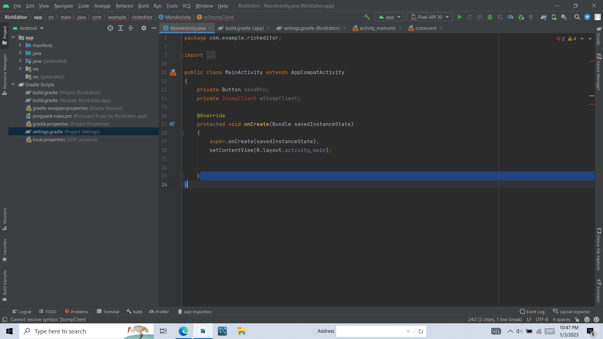 Can't import your library. · Issue #211 · NaikSoftware/StompProtocolAndroid · GitHub
