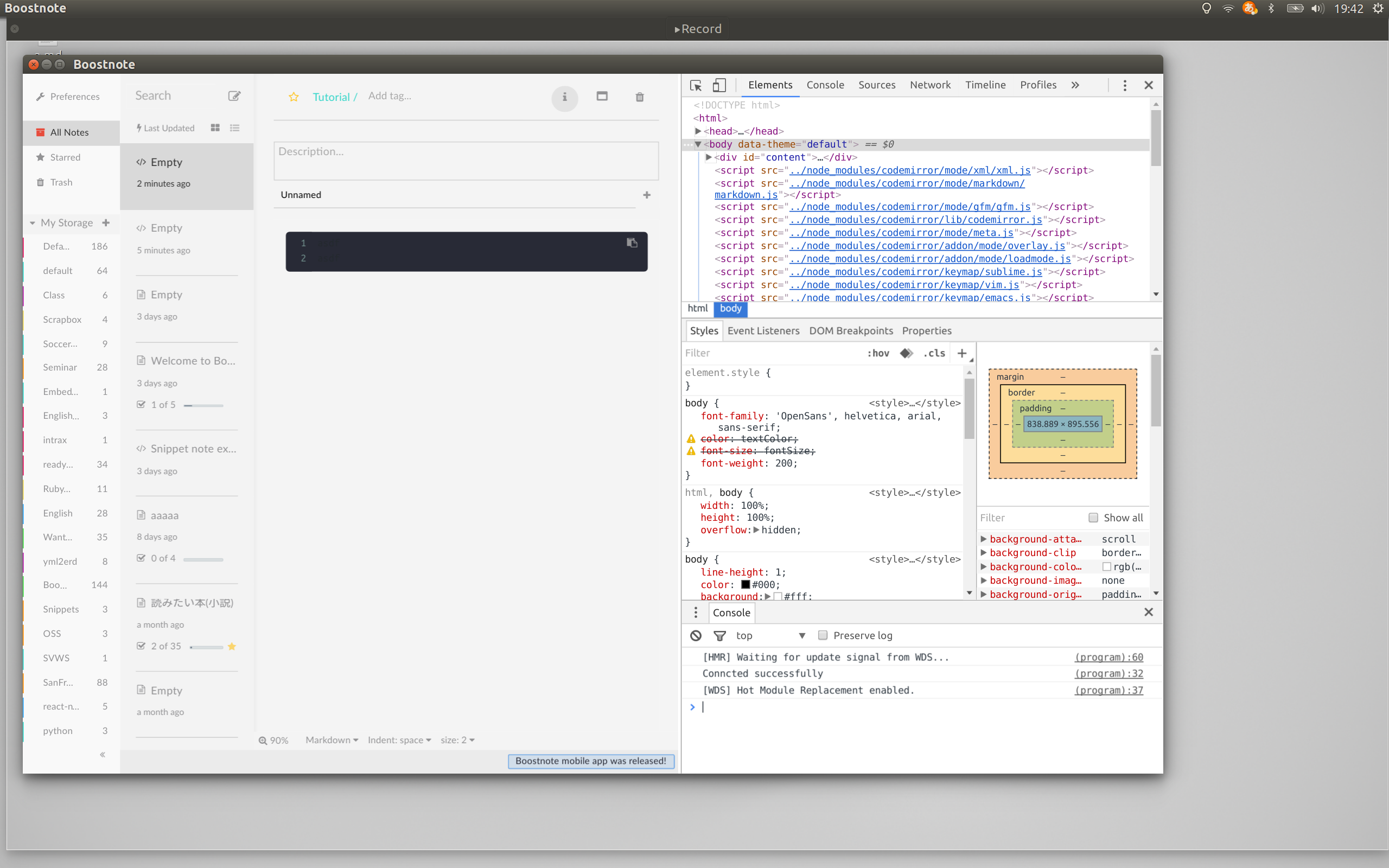 Text in a codeblock is not visible · Issue #928 · BoostIO/BoostNote-Legacy · GitHub