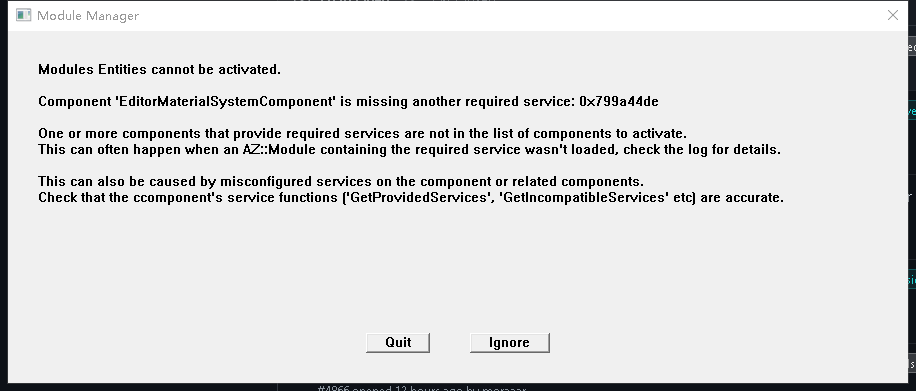 “EditorMaterialSystemComponent” missing · Issue #4895 · o3de/o3de · GitHub