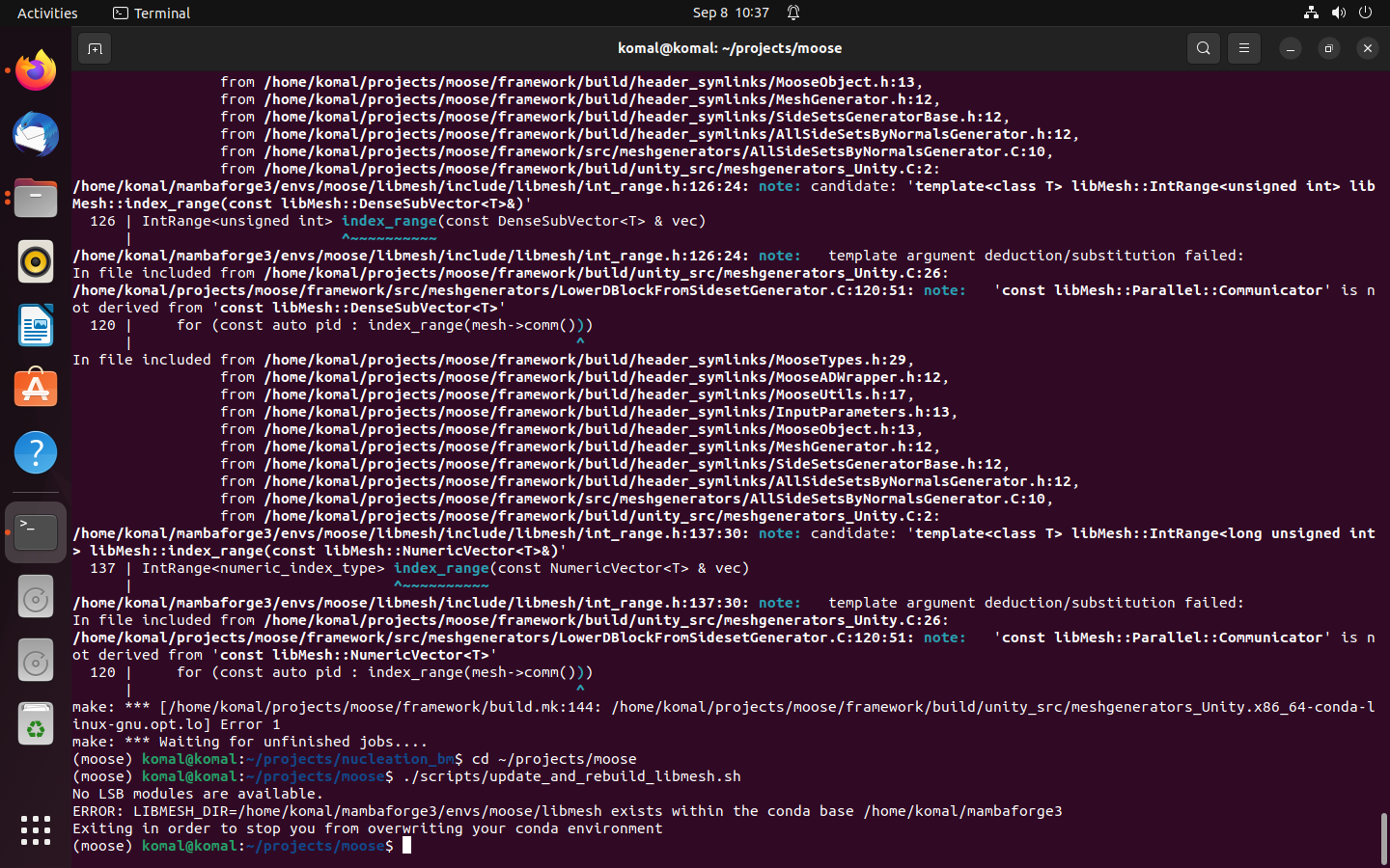 Problem About Compiling The Application · Idaholab Moose · Discussion 22047 · Github